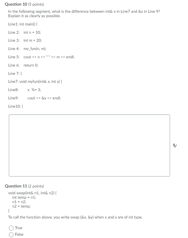 Solved Question 10 (5 points) In the following segment, what | Chegg.com