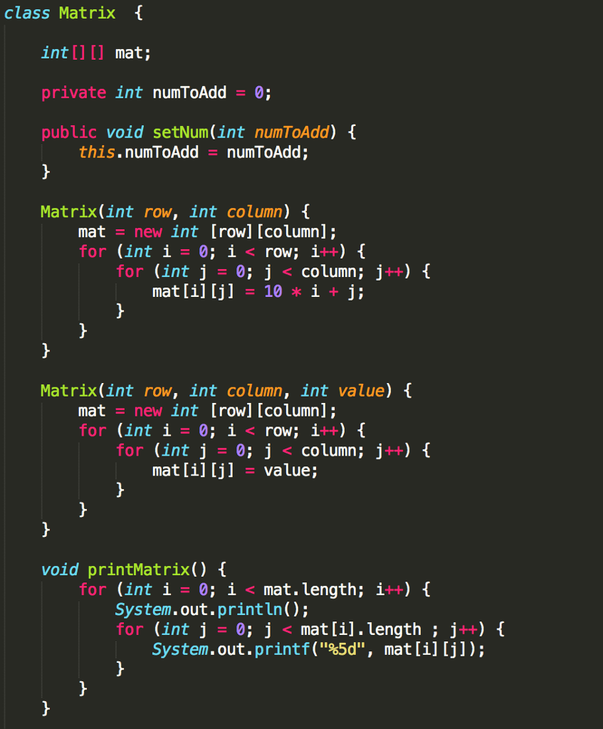 Solved Java add a number to each element of the original | Chegg.com