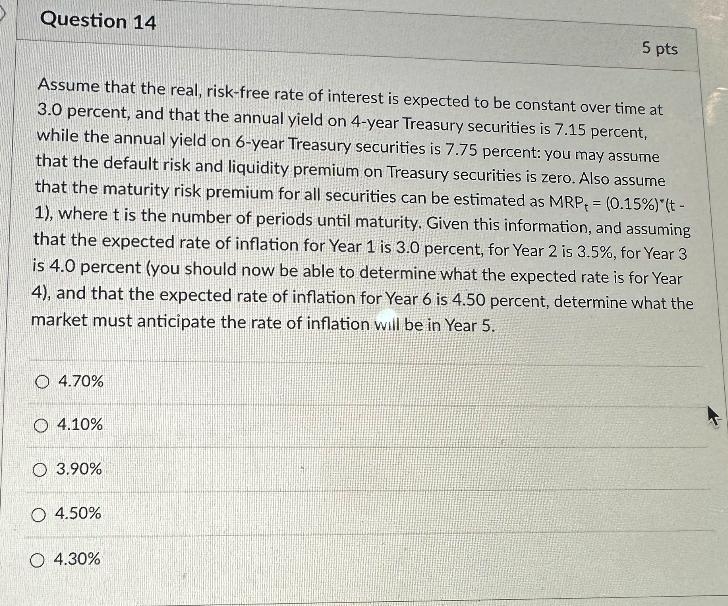 Solved Assume that the real, risk-free rate of interest is | Chegg.com
