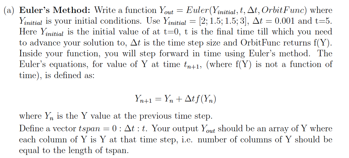 Solved Problem Come Integration Functions Using Euler S Method 4384