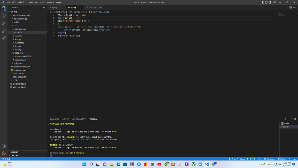 Solved this is REACT so i have this code in these images , | Chegg.com
