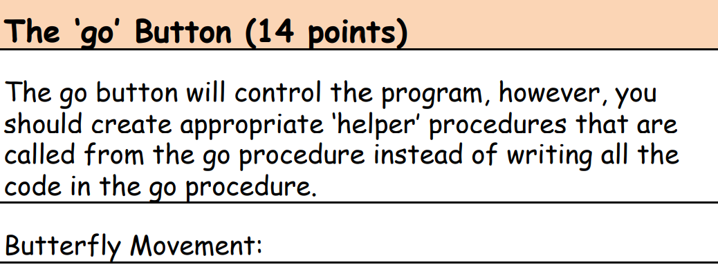 NetLogo Programming Prompt: For this program you | Chegg.com