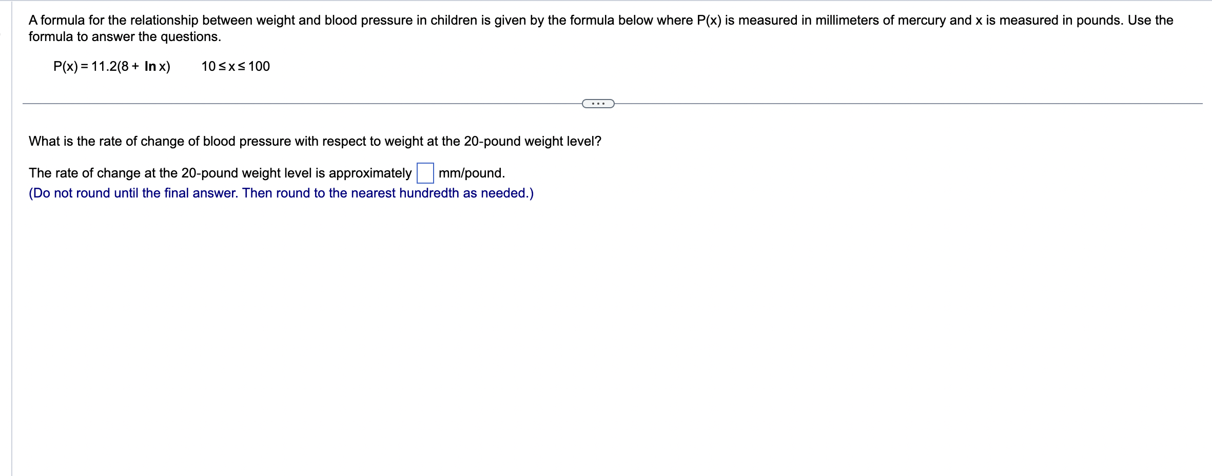 Solved A formula for the relationship between weight and | Chegg.com