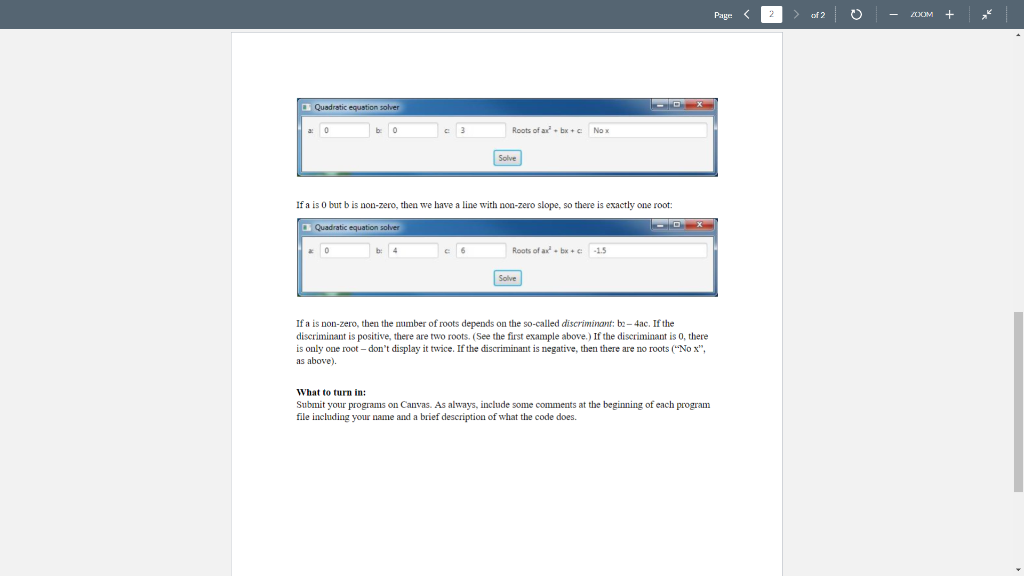Solved A Quadratic Equation Solver: Review the loan | Chegg.com