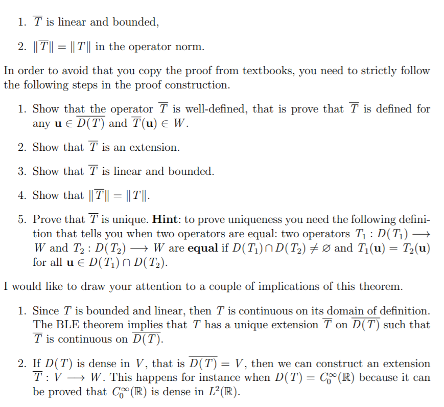 Solved Problem 6 Let (V, ||||v) be a normed space and (W, | Chegg.com