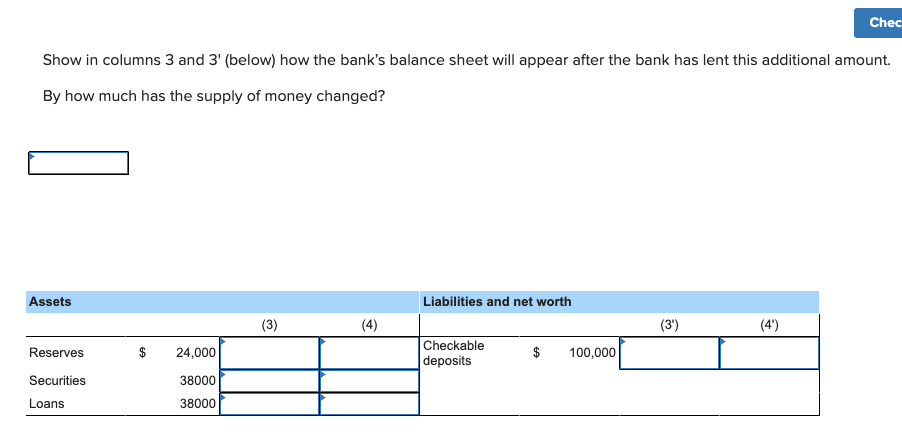 Solved Suppose that Big Bucks Bank has the simplified | Chegg.com
