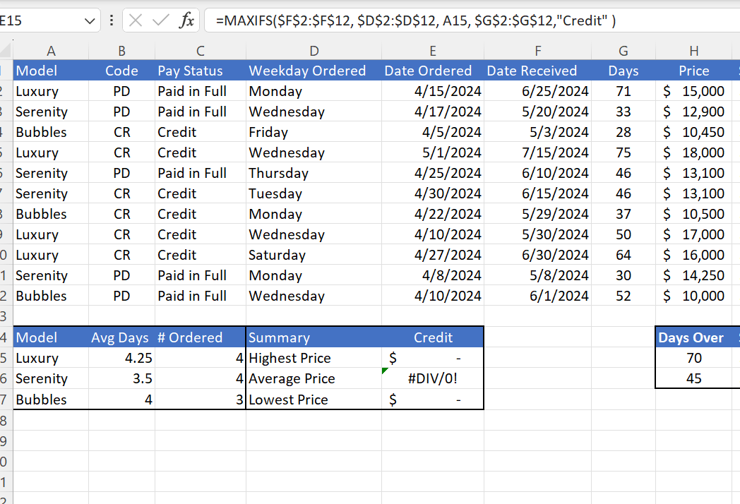 Solved I have used this formula but it is not working. For | Chegg.com