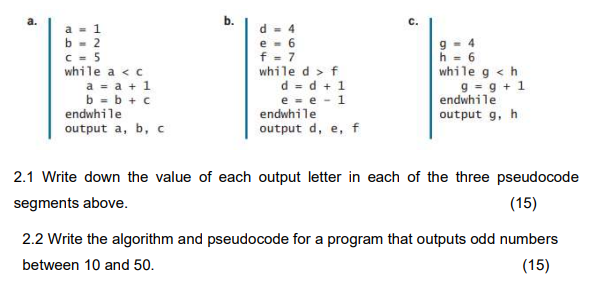 Solved A 21 Write Down The Value Of Each Output Letter In 