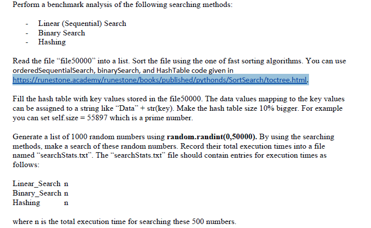 Solved Perform a benchmark analysis of the following | Chegg.com