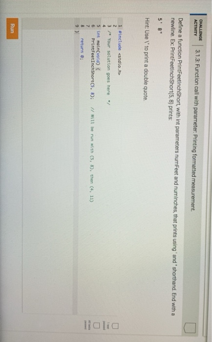 Solved 313 Function Call With Ter Printing Formatted 1902