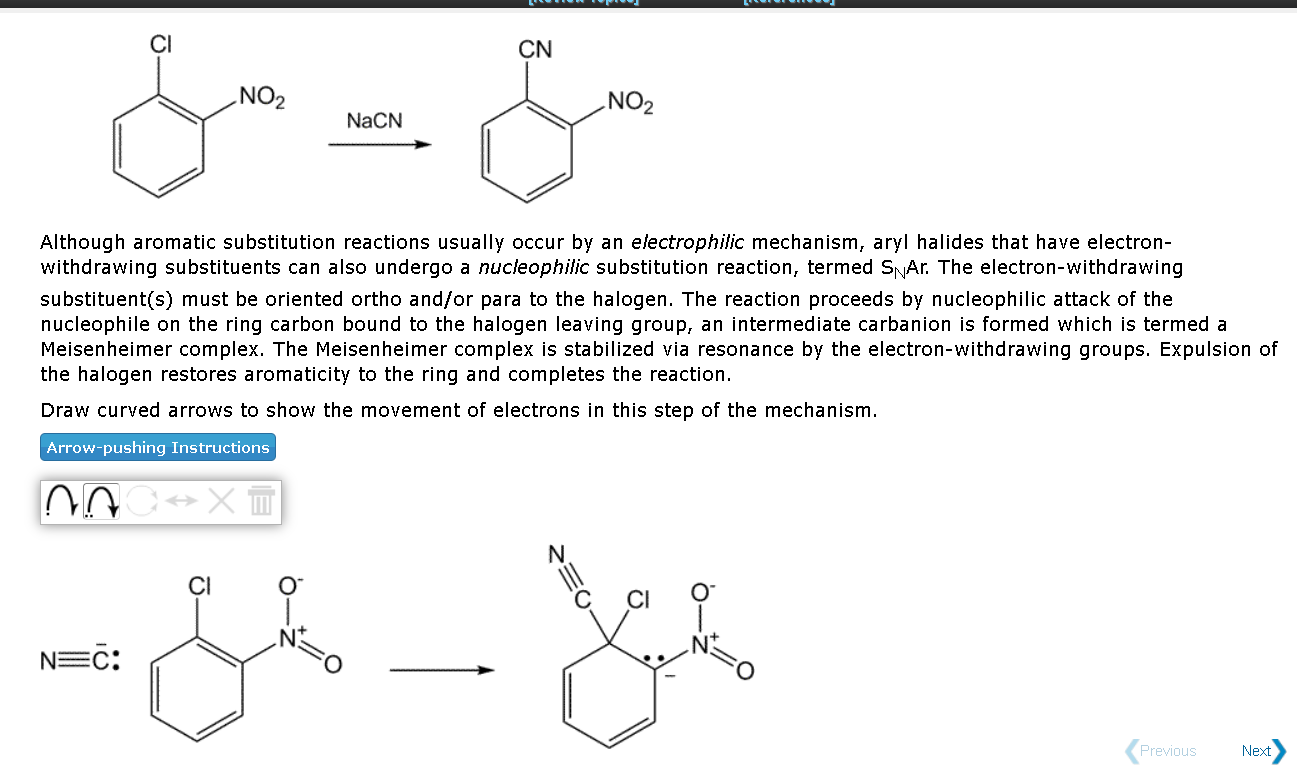 Solved NaCN Although aromatic substitution reactions | Chegg.com