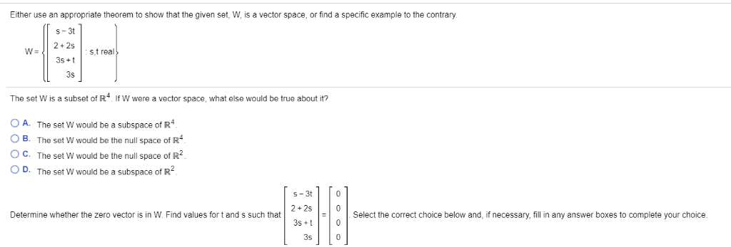 Solved Either use an appropriate theorem to show that the | Chegg.com