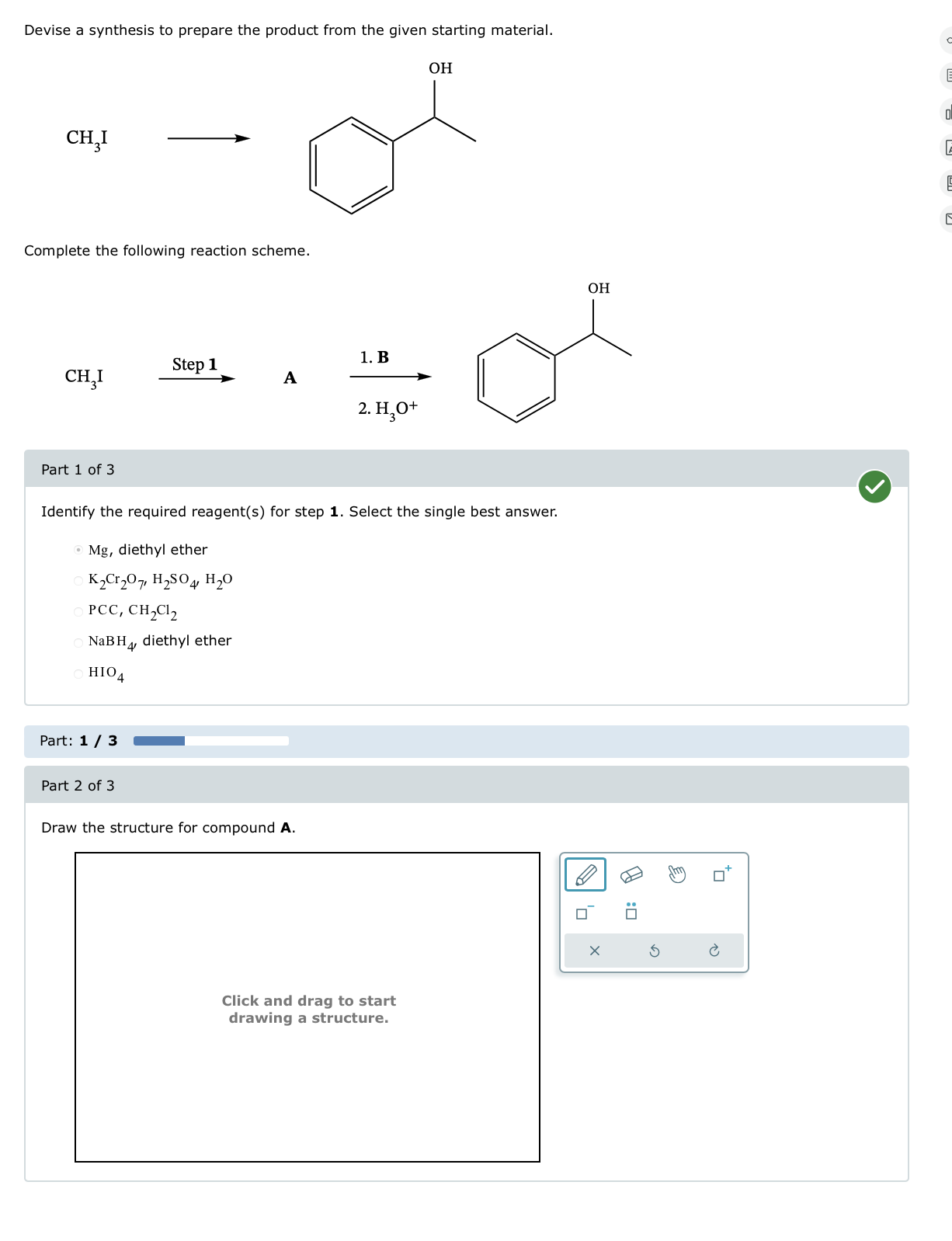 Solved Devise a synthesis to prepare the product from the | Chegg.com