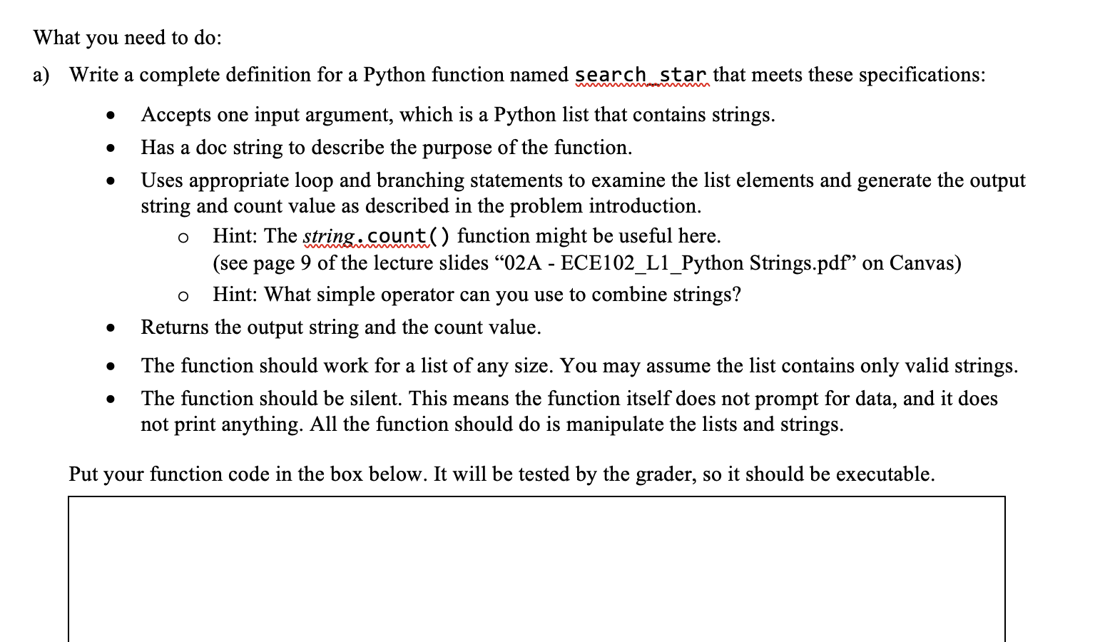 Solved Assume that all questions refer to the latest Python | Chegg.com