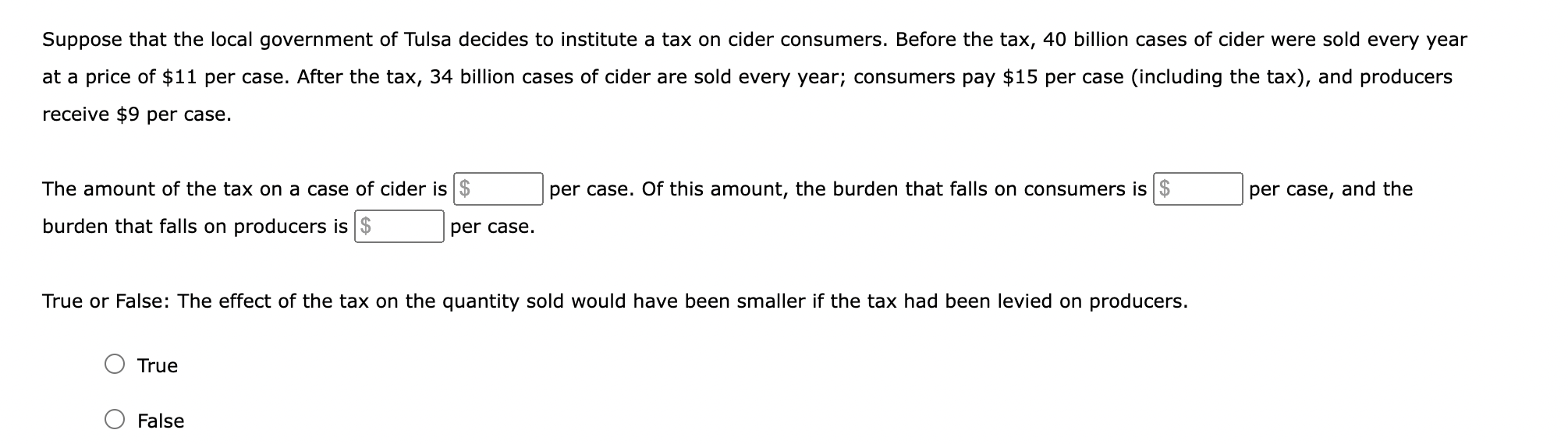 Solved Suppose that the local government of Tulsa decides to | Chegg.com