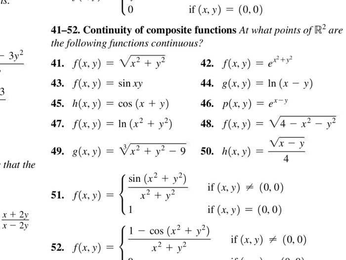 Solved Continuity Of Composite Functions At What Points Of