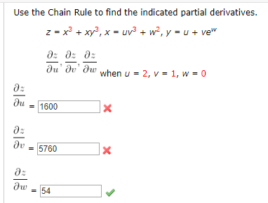 Solved Use the Chain Rule to find the indicated partial | Chegg.com
