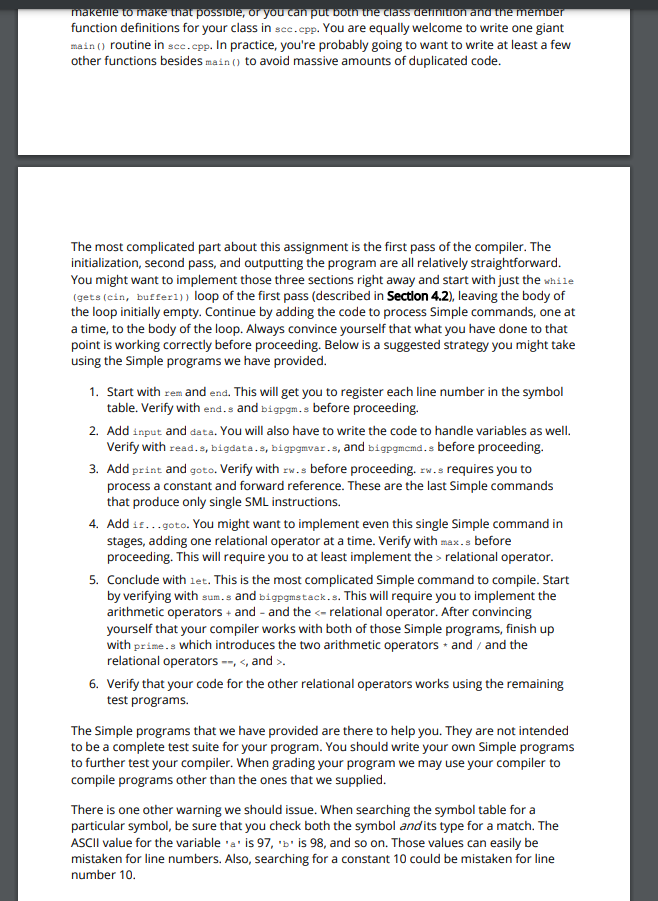 Solved In the Simplesim assignment, we introduced a | Chegg.com