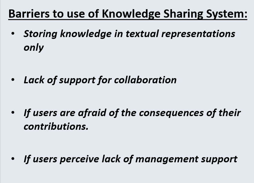 Solved Knowledge Management Question 5Describe knowledge | Chegg.com