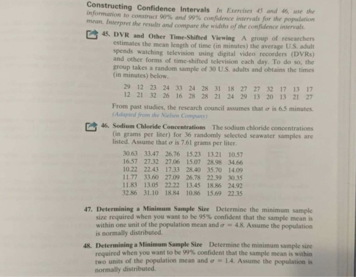 Solved Constructing Confidence intervals In Exercises 35-38, | Chegg.com