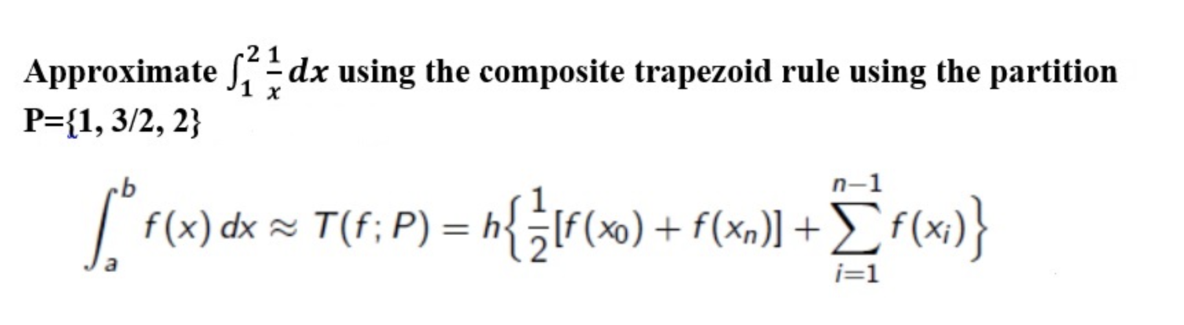 Solved Approximate 52 ; dx using the composite trapezoid | Chegg.com