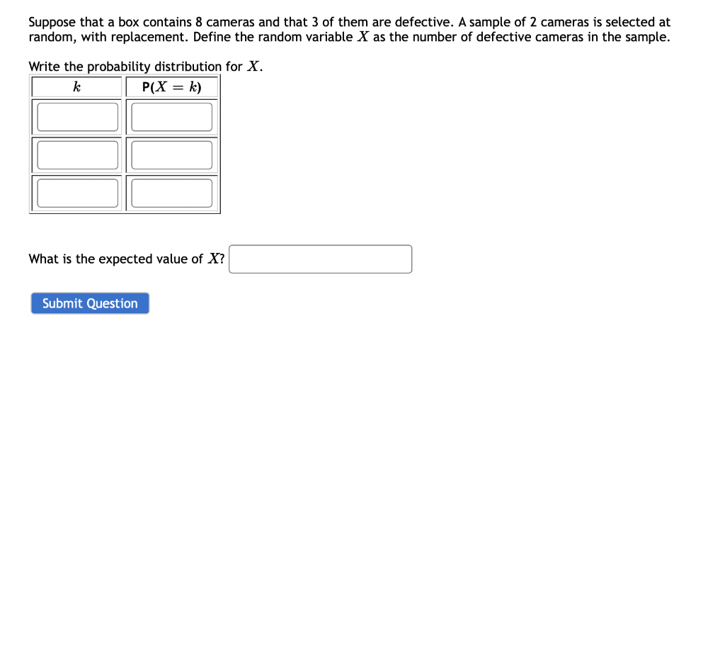 Solved Suppose that a box contains 8 cameras and that 3 of | Chegg.com