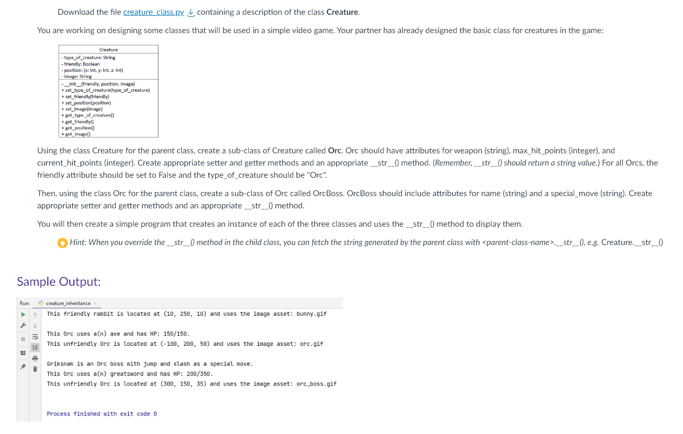 Solved Download the file ; containing a description of the | Chegg.com