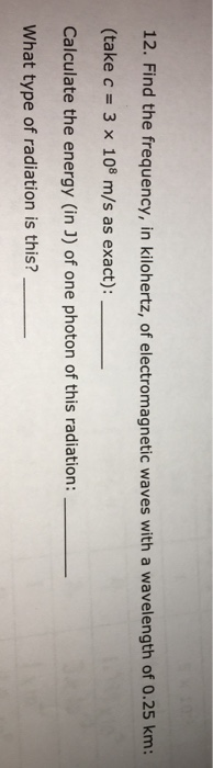 Solved 12. Find the frequency, in kilohertz, of | Chegg.com