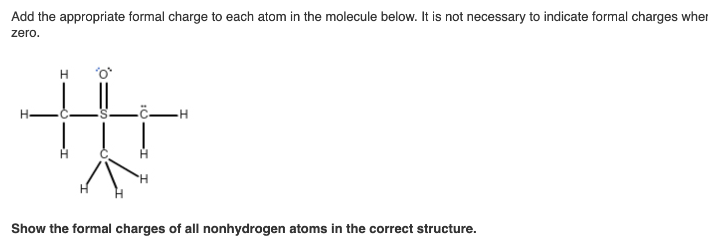 Solved Add the appropriate formal charge to each atom in the | Chegg.com