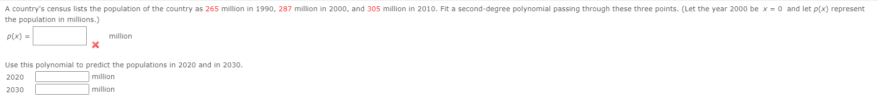 Solved A country's census lists the population of the | Chegg.com