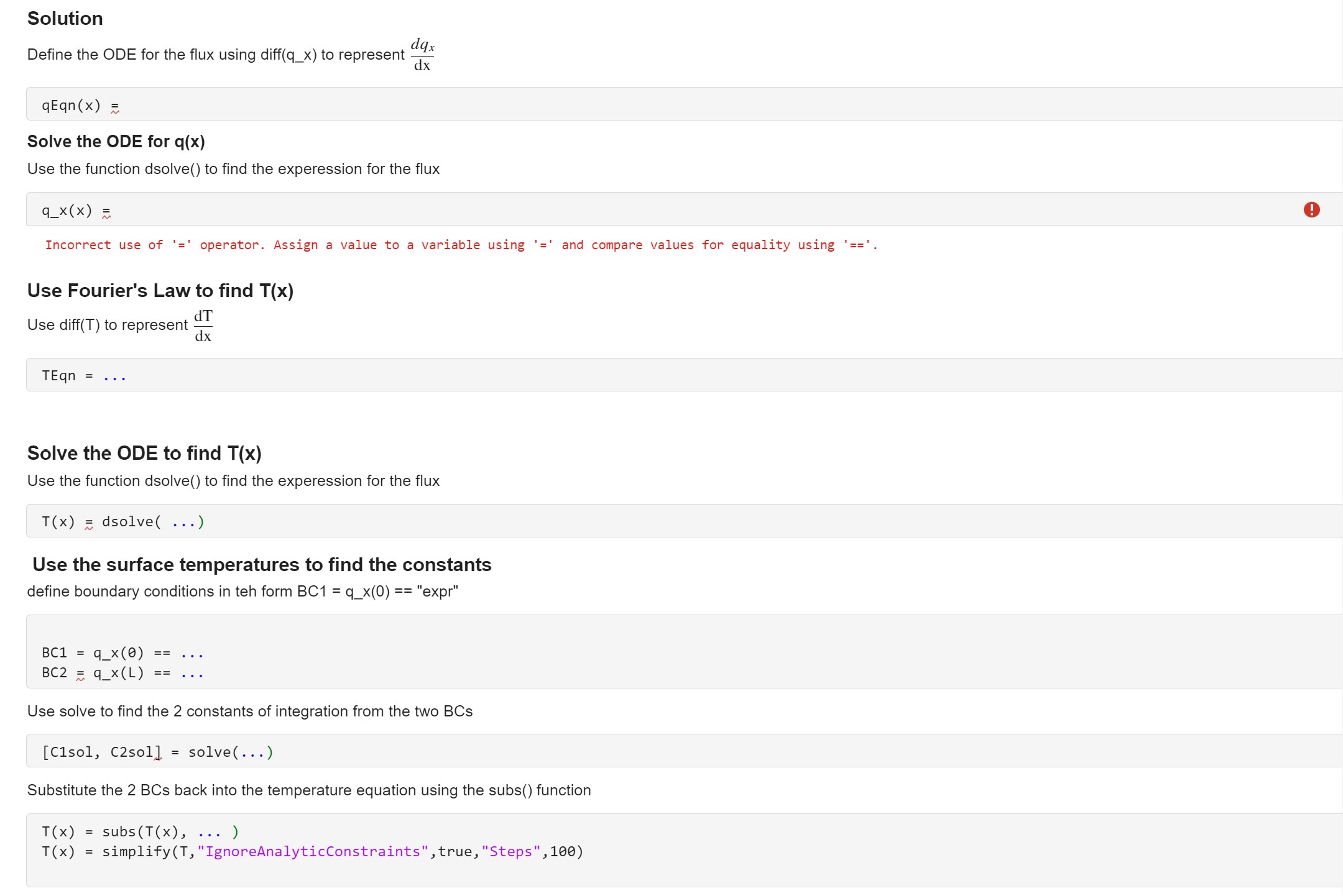 Solved Please help with the matlab code!Consider a steel pan | Chegg.com
