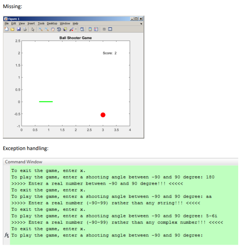 1. You will design a game interface in a MATLAB | Chegg.com