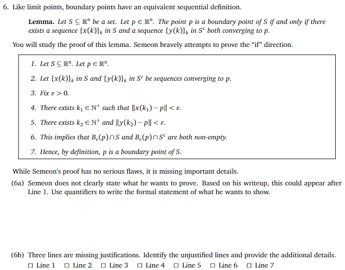 Solved Like limit points, boundary points have an equivalent | Chegg.com
