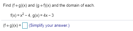Solved Given that g(x)=x2 - 2x-9, find (gog)(-3). (80g) - 3) | Chegg.com
