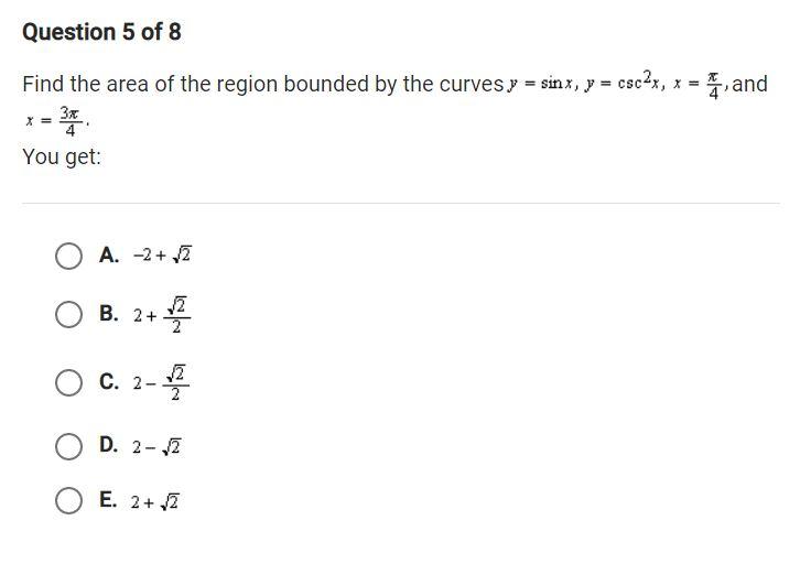 Solved Find the area of the region bounded by the curves | Chegg.com