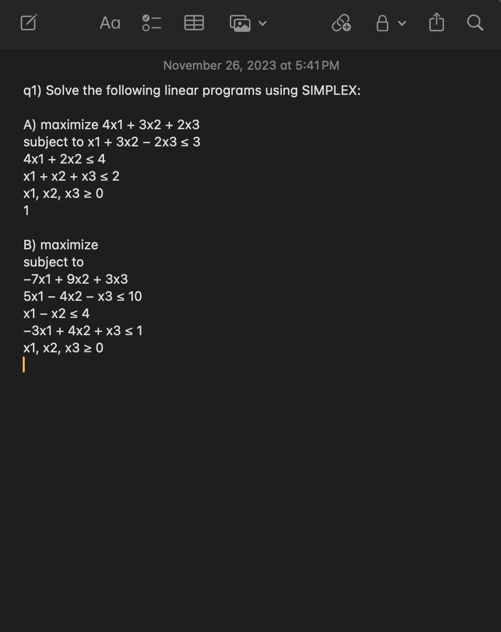 Solved q1) ﻿Solve the following linear programs using | Chegg.com