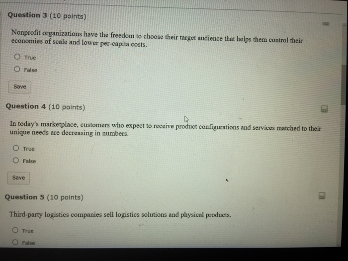Solved Question 3 (10 points) Nonprofit organizations have | Chegg.com Solved Question 3 (10 points) Nonprofit organizations have | Chegg.com