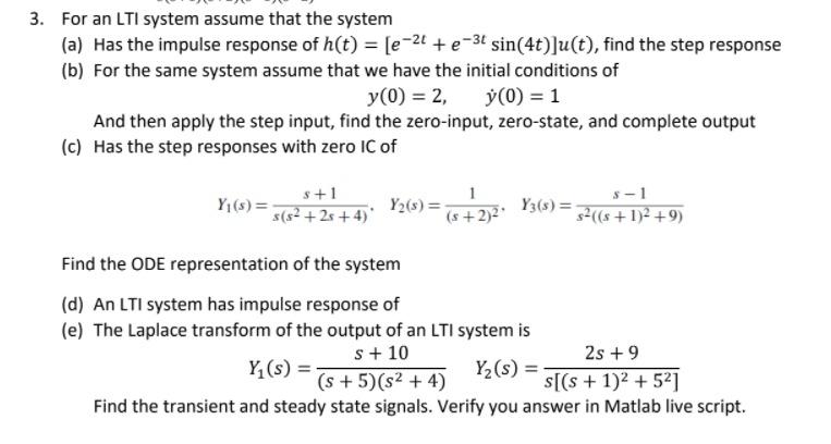 Answer in matlab code !!! !!! Answer in matlab | Chegg.com
