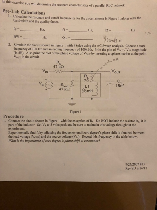 Solved In this exercise you will determine the resonant | Chegg.com