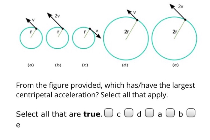 Solved For uniform circular motion, which quantity below is | Chegg.com