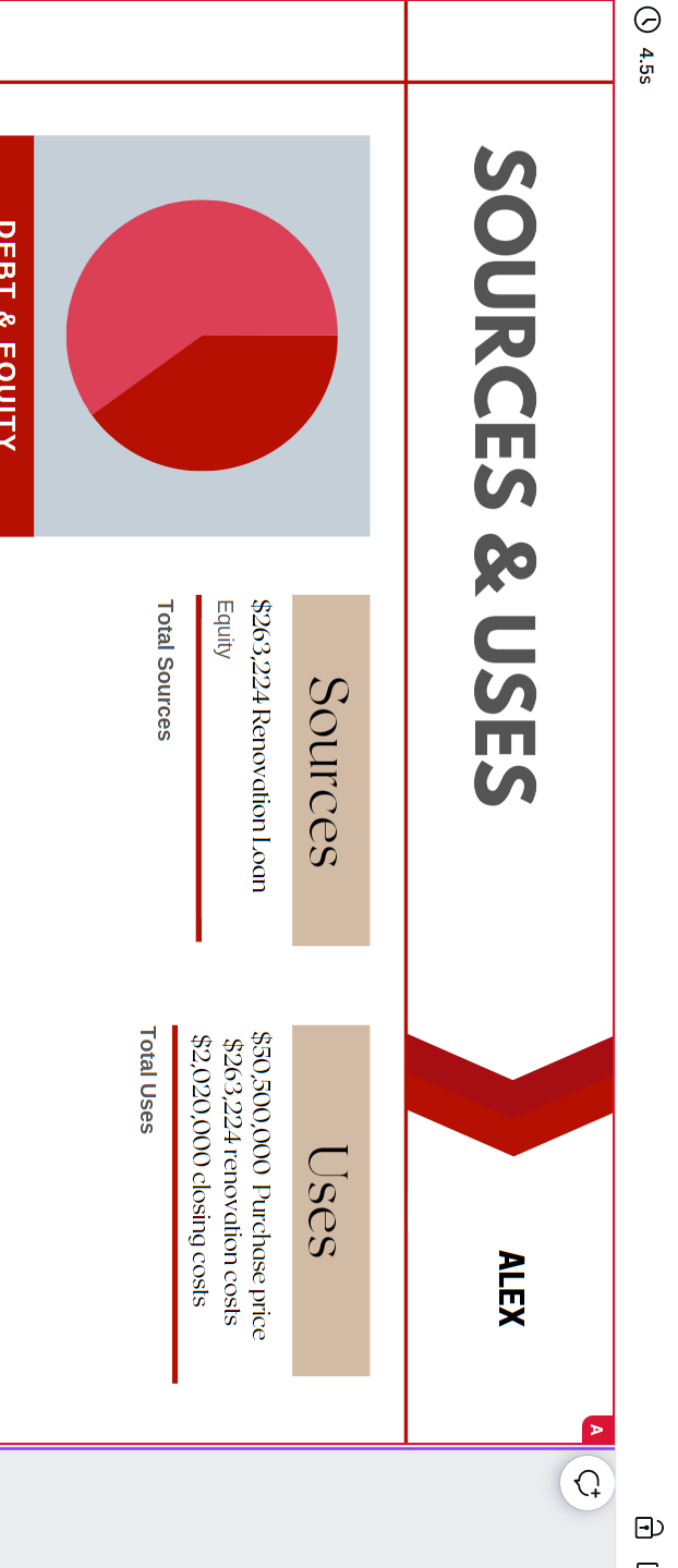 Solved $2,023,903 NOI $50,500,000 Purchase price Total Uses | Chegg.com