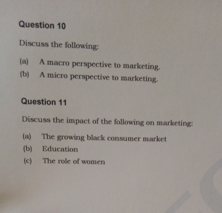 Solved Question 10Discuss the following:(a) ﻿A macro | Chegg.com