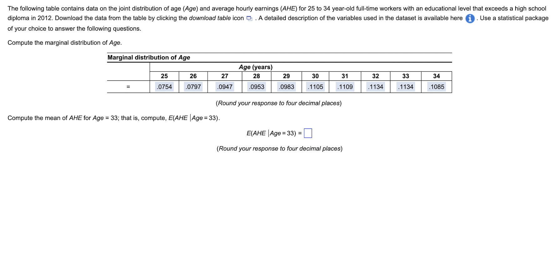 The following table contains data on the joint | Chegg.com
