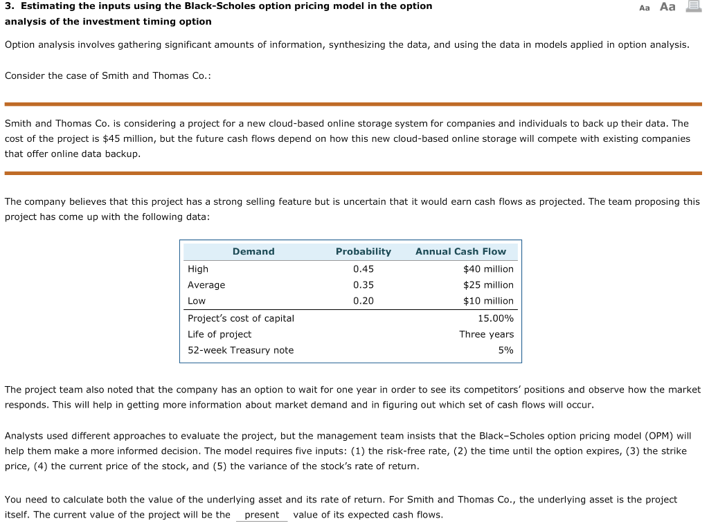 Solved Aa Aa 3. Estimating the inputs using the | Chegg.com