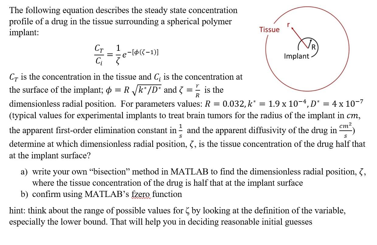Solved The following equation describes the steady state | Chegg.com