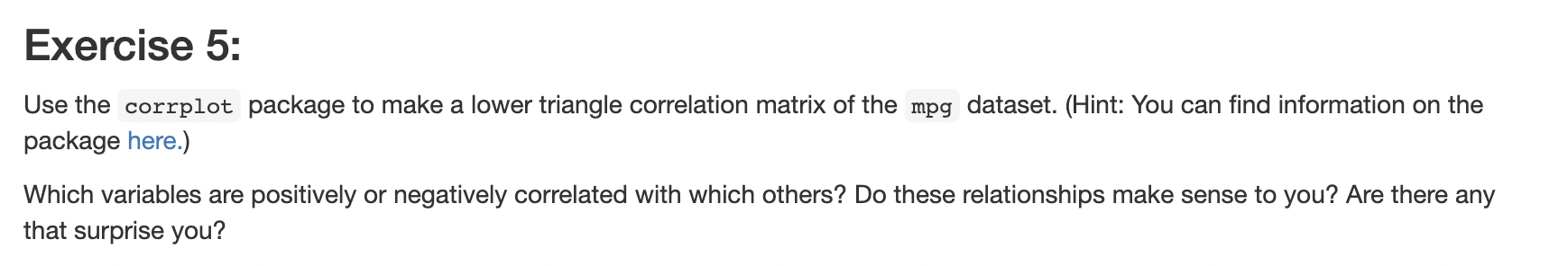 Exploratory Data Analysis This section will ask you | Chegg.com