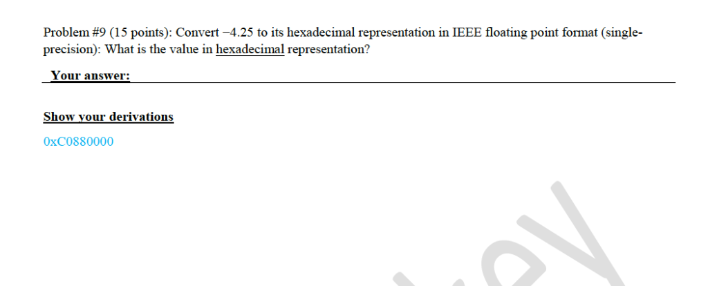 Solved Problem #9 (15 points): Convert-4.25 to its | Chegg.com Solved Problem #9 (15 points): Convert-4.25 to its | Chegg.com