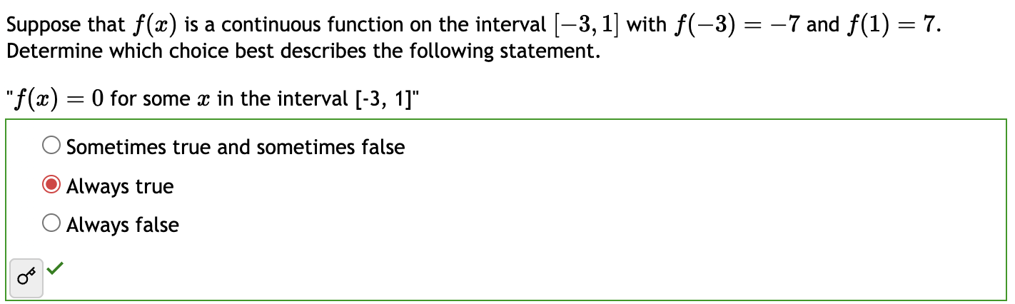 Solved Suppose that f(x) ﻿is a continuous function on the | Chegg.com