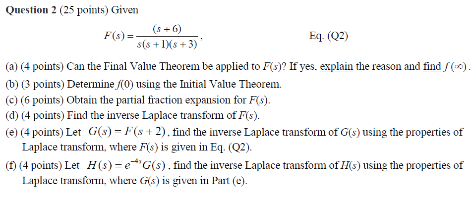 Solved Question 2 (25 ﻿points) | Chegg.com