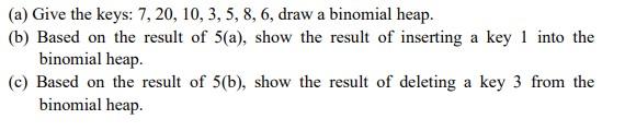 Solved A Give The Keys 720103586 Draw A Binomial 